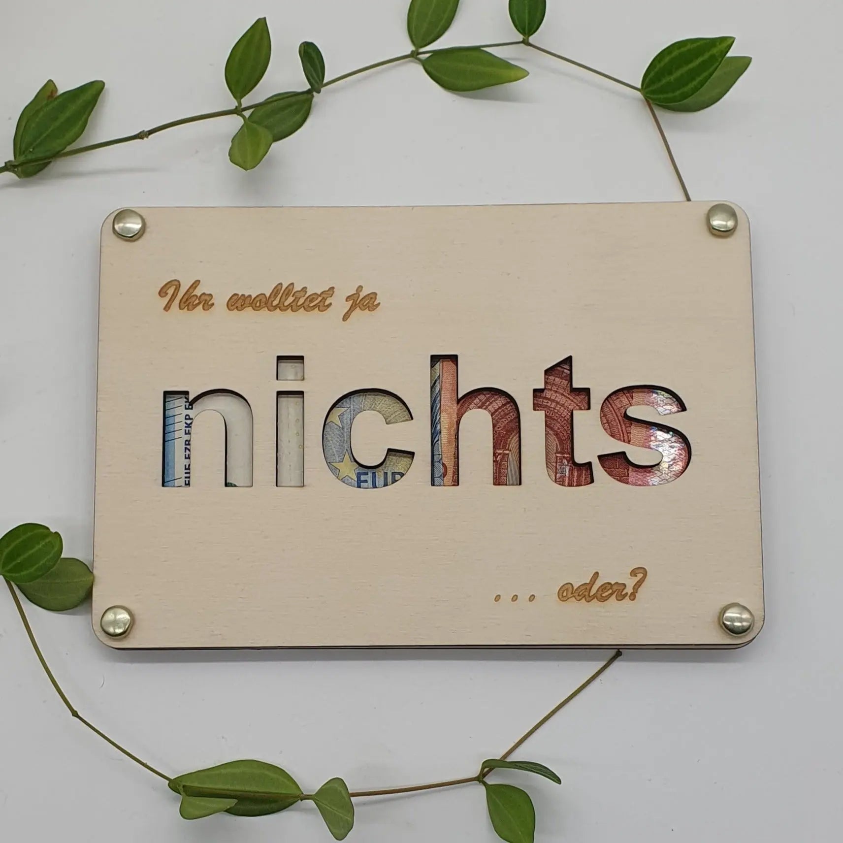 Ihr wolltet ja nichts ...oder? - Karte – KreativoBasteln